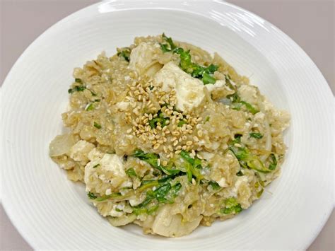 다이어트식단 향긋한 오트밀 냉이된장죽 만드는 법