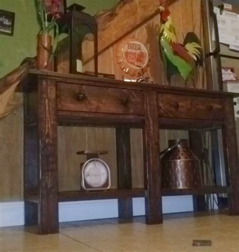 Mels Tree House Pottery Barn Knock Off Console Table