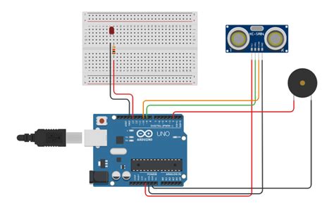 Circuit Design Us Social Distancing Sensor Tinkercad