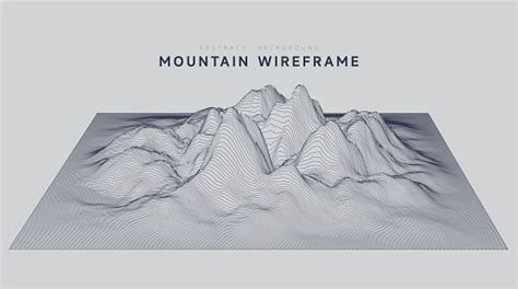 추상적인 사이버 공간 개념 산 와이어프레임 지형 패턴 배경 3차원 형태에 대한 스톡 벡터 아트 및 기타 이미지 3차원 형태 가상현실 과학 Istock