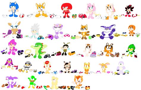 All Sonic Characters Bare By Estebanisawesome On Deviantart