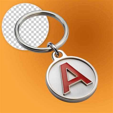 Adult A Symbol Keyring Premium AI Generated PSD