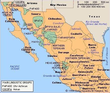 Northern Mexican Indian People And Culture Map Of Mesoamerican Indian