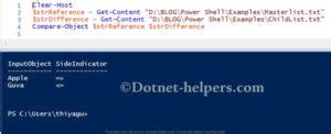 Powershell How To Compare Two Files And List Differences PowerShell