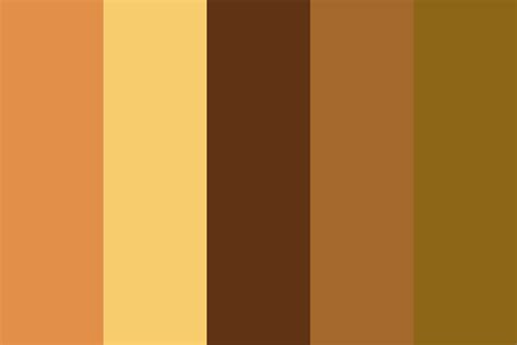 Warm Orange Color Palette Warm Orange Gold Color Scheme Vectors