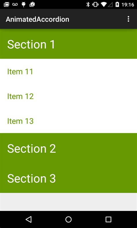 Sundraw Animated Accordion For Android 4 Part 1 Static Version