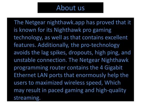 Ppt Netgear Nighthawk App Setup Powerpoint Presentation Free Download Id9969776