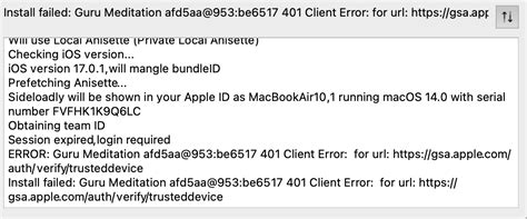 Anyone Know What To Solve401 Client Error Rsideloadly
