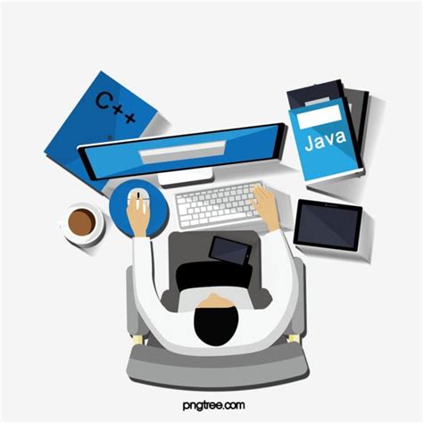 프로그래머 일러스트 근무 사무실 클립 아트 학습 프로그래밍 컴퓨터 Png 일러스트 및 Psd 이미지 무료 다운로드 Pngtree Digitales Sabías Que