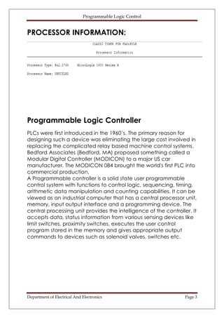 Plc Documentation Final PDF
