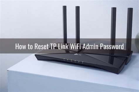 How To Reset TP Link WiFi Router Ready To DIY