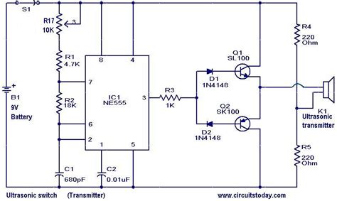 Circuit Diagram Ultrasonic Sensor Ultrasonic Sensor Circuit Diagram