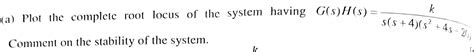 solved plot the complete root locus of the system having