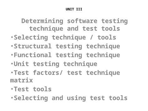 Pptx Software Testing Technique And Tools Dokumen Tips