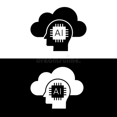 Cloud Computing With Ai Icon Illustrates The Concept Of Cloud