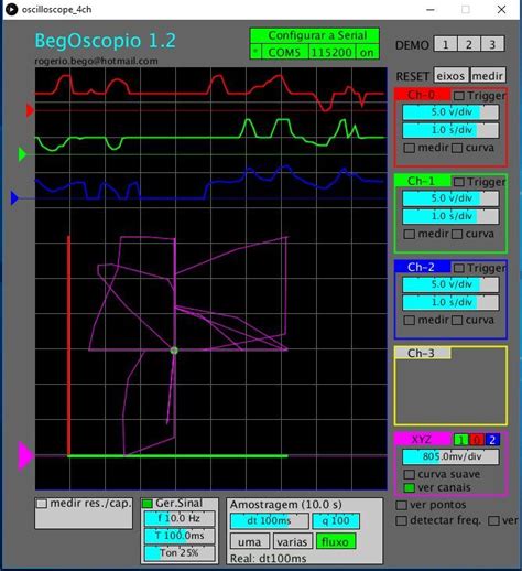 Oscilloscope Arduino Processing Arduino Arduino Projects Arduino