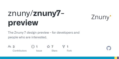 Github Znuny Znuny7 Preview The Znuny 7 Design Preview For Developers And People Who Are