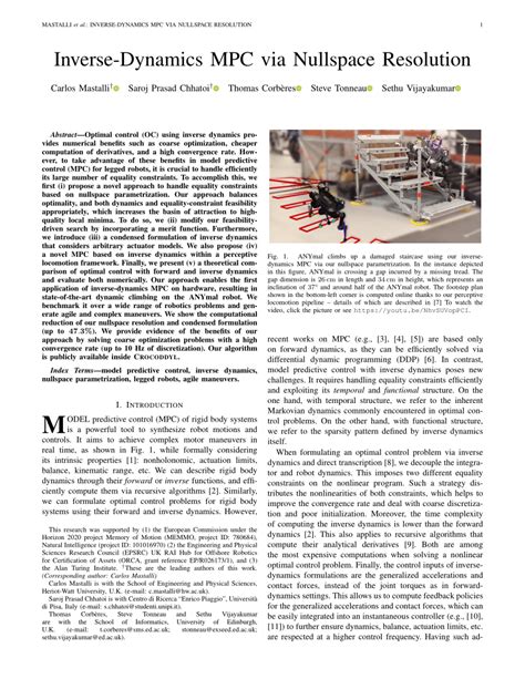Pdf Inverse Dynamics Mpc Via Nullspace Resolution