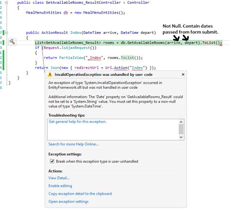 C Return Complex Type To View With Ajax Stack Overflow