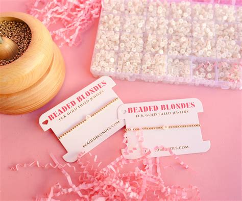 Bb Neutral Bead Initial Letter Bracelet Stack Of 2