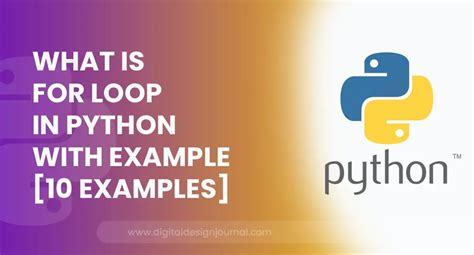 What Is For Loop In Python With Example 10 Examples