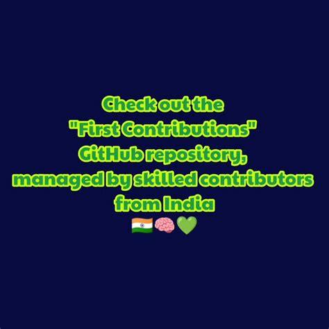 Vijay Programmer Chowdhury On Linkedin Check Out The First Contributions Github Repository