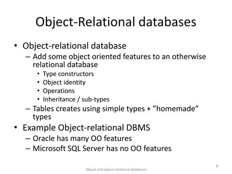 Ppt Object And Object Relational Databases Powerpoint Presentation Free Download Id 2264293