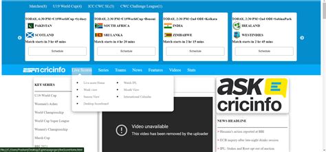 GitHub Kundan ESPN CricInfo Clone Cricinfo Website In This Website You Can Watch The Live