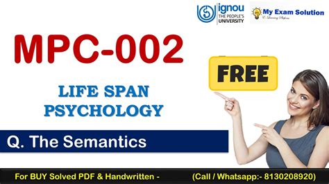 The Semantics In Psychology My Exam Solution