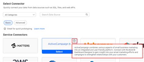 How To Hide Tooltips In Data Source Connectors Page