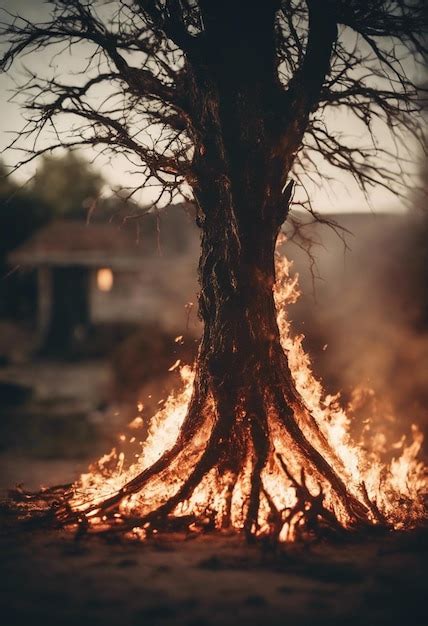 Premium Photo Burning Tree