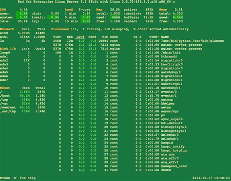 Linux Keep An Eye On Your System With Glances Monitor Nixcraft