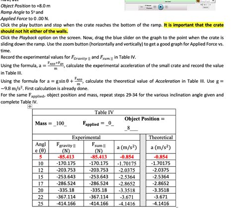 Solved Plot A Graph Of Acceleration Vs Sine Angle And
