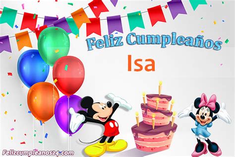 Feliz Cumpleaños Isa Tarjetas De Felicitaciones E Imágenes Feliz