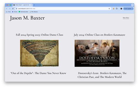 Baxter Courses Pints With Jack