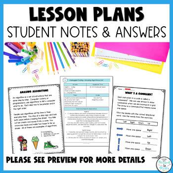 Unplugged Coding Lessons And Worksheets For Grades One Two TPT