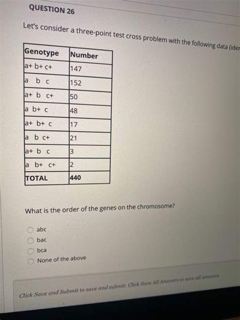 solved question 26 let s consider a three point test cross