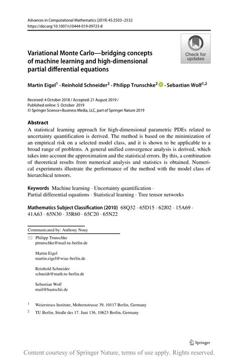 Variational Monte Carlo—bridging Concepts Of Machine Learning And High