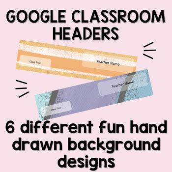 Google Classroom Editable Headers By To Teach Their Own Co TpT