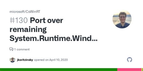 Port Over Remaining Systemruntimewindowsruntime Public Surface Area