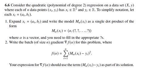 Solved 6 6 Consider The Quadratic Polynomial Of Degree 2 Chegg Com