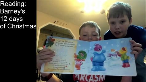 Reading Barneys 12 Days To Christmas With Brandon Youtube