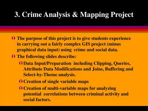 PPT Crime Analysis Mapping Using GIS C N H O PowerPoint Presentation ID