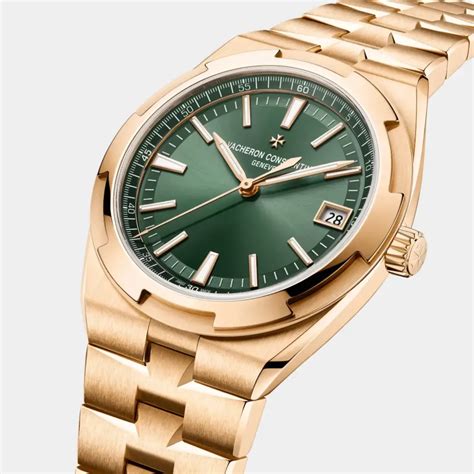 Vacheron Constantin Overseas Green Dial Golden Watch