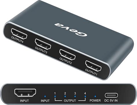 Amazon 【 Hdmi2 0 4k 60hz 安定版】hdmi 分配器 1入力4出力 Bosuda Hdmi Splitter スプリッター 分配機 同時出力 Hdcp 4分岐 3d