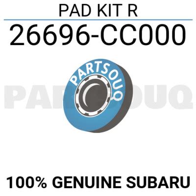 26696cc000 Genuine Subaru Pad Kit R 26696 Cc000 Ebay