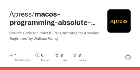 Github Apressmacos Programming Absolute Beginners Source Code For Macos Programming For