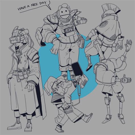 Character Rong Chen Sketches Cartoon Character Design Character Design