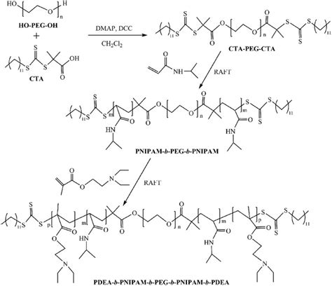 Scheme 1 Synthetic Route For The Pentablock Copolymer Download