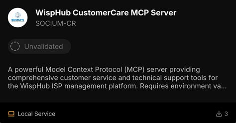 Wisphub Customercare Mcp Server Mc · Lobehub